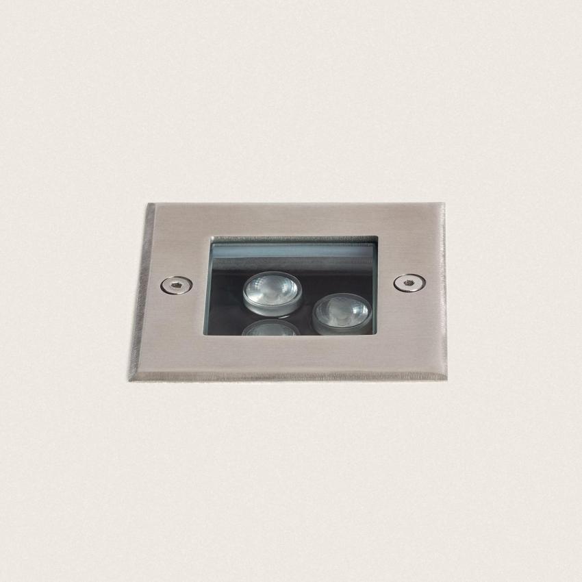 3W Utopia Outdoor Square Recessed Ground Spotlight - Ledkia