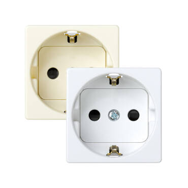 Steckdose Typ F Schuko mit Erdung SIMON 27 Play 27432 - Ledkia
