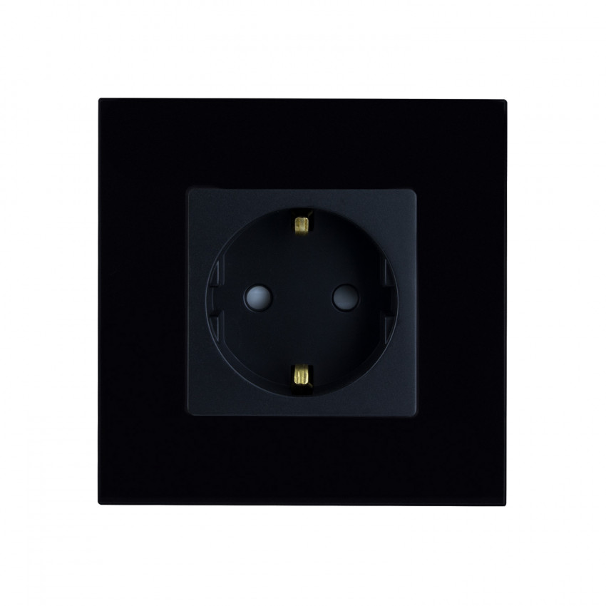 Steckdose Typ F Schuko mit modermenem PC-Rahmen - Ledkia