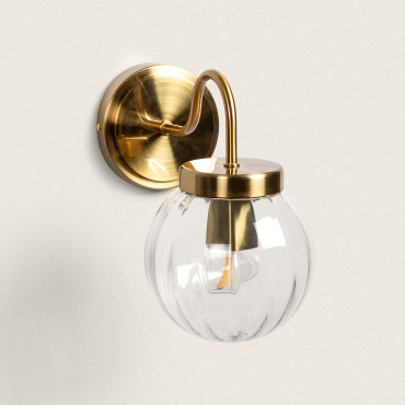 Driyah Metal & Glass Outdoor Wall Lamp - Ledkia