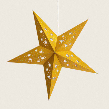 60cm Wencha Cardboard LED Star Battery Operated - Ledkia