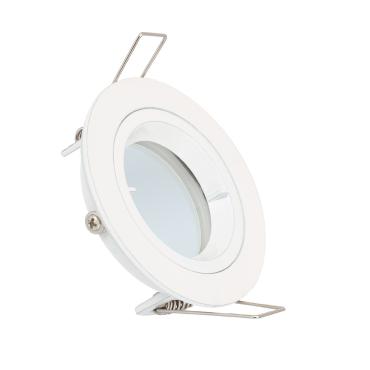 White Round Downlight Frame for GU10 / GU5.3 LED Bulbs with Ø65 mm Cut ...
