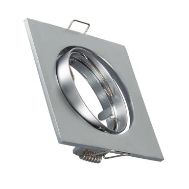 Square Tilting Downlight Frame for a GU10/GU5.3 LED Bulb Cut Ø 72 mm ...