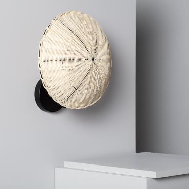 Salmor Rattan Wall Lamp - Ledkia