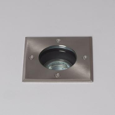 Square Recessed Stainless Steel Ground Spotlight IP67 - Ledkia