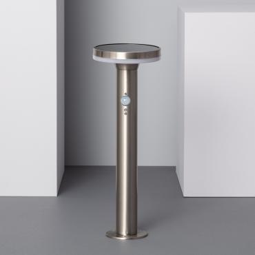 Helios 6W Stainless Steel Solar LED Bollard with PIR Motion Detector ...