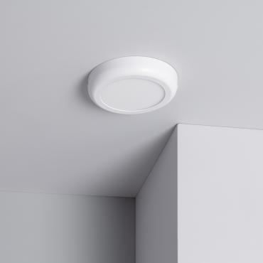 12W White Metal Round LED Surface Panel Ø170 mm - Ledkia