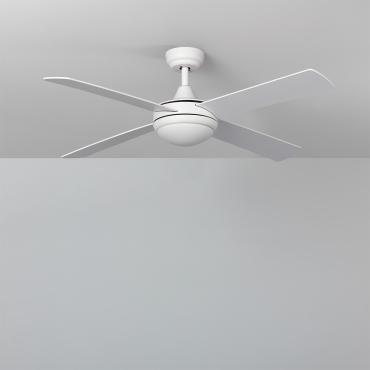 Navy Silent Ceiling Fan with DC Motor 132cm - Ledkia