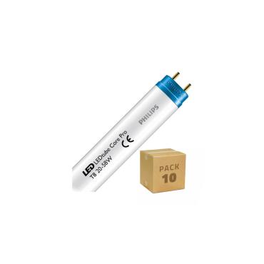 Pack van 10st LED Buizen T8 G13 150 cm 20 W 110lm/W PHILIPS CorePro met Eenzijdige voeding - Ledkia