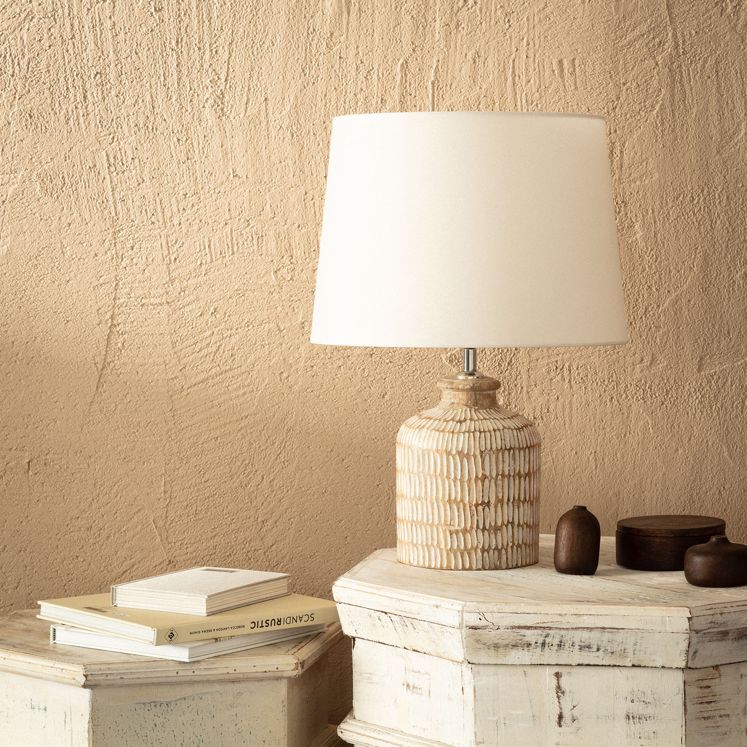 hölzerne Tischlampe Govesan ILUZZIA - Ledkia