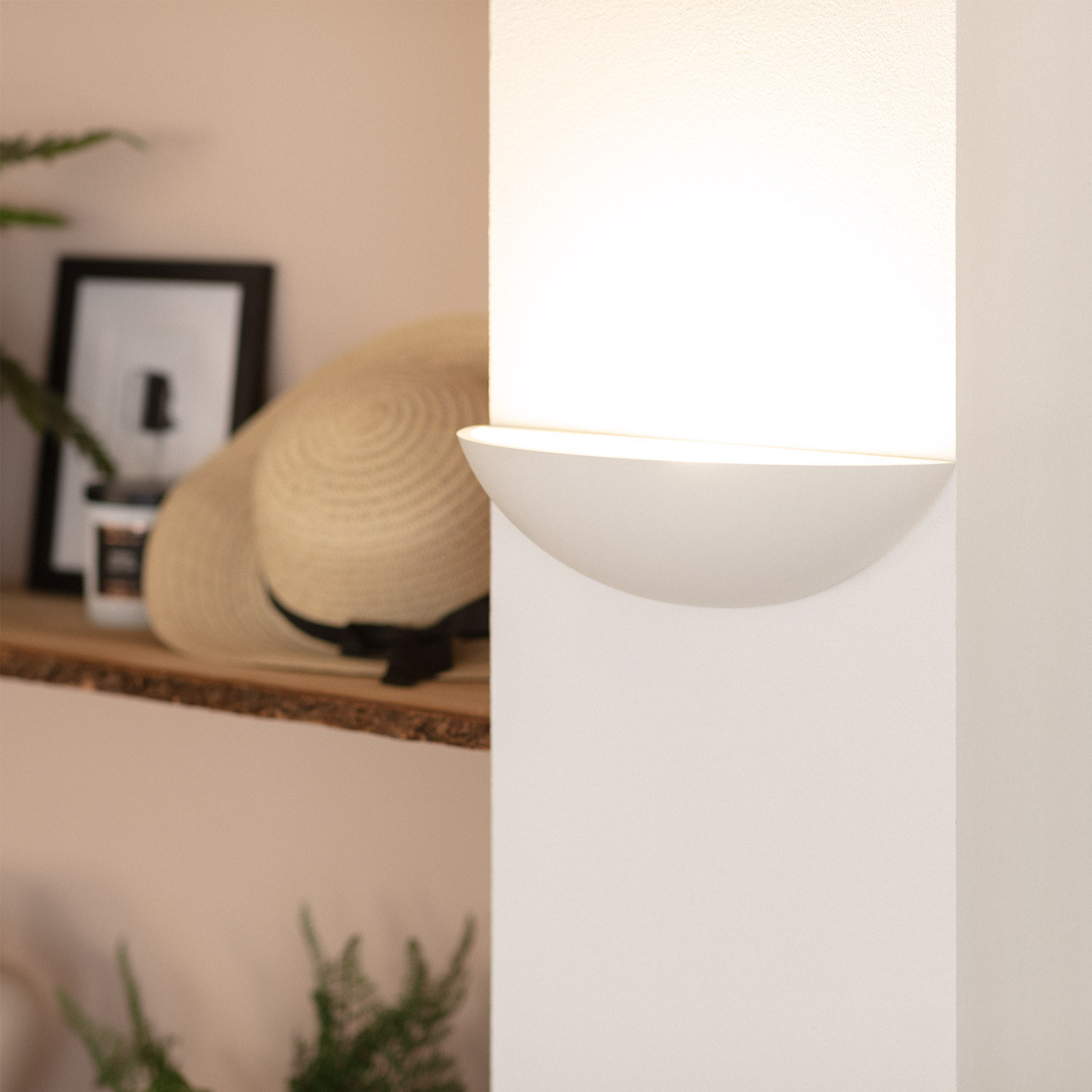 Applique Murale Plâtre Bakily - Ledkia