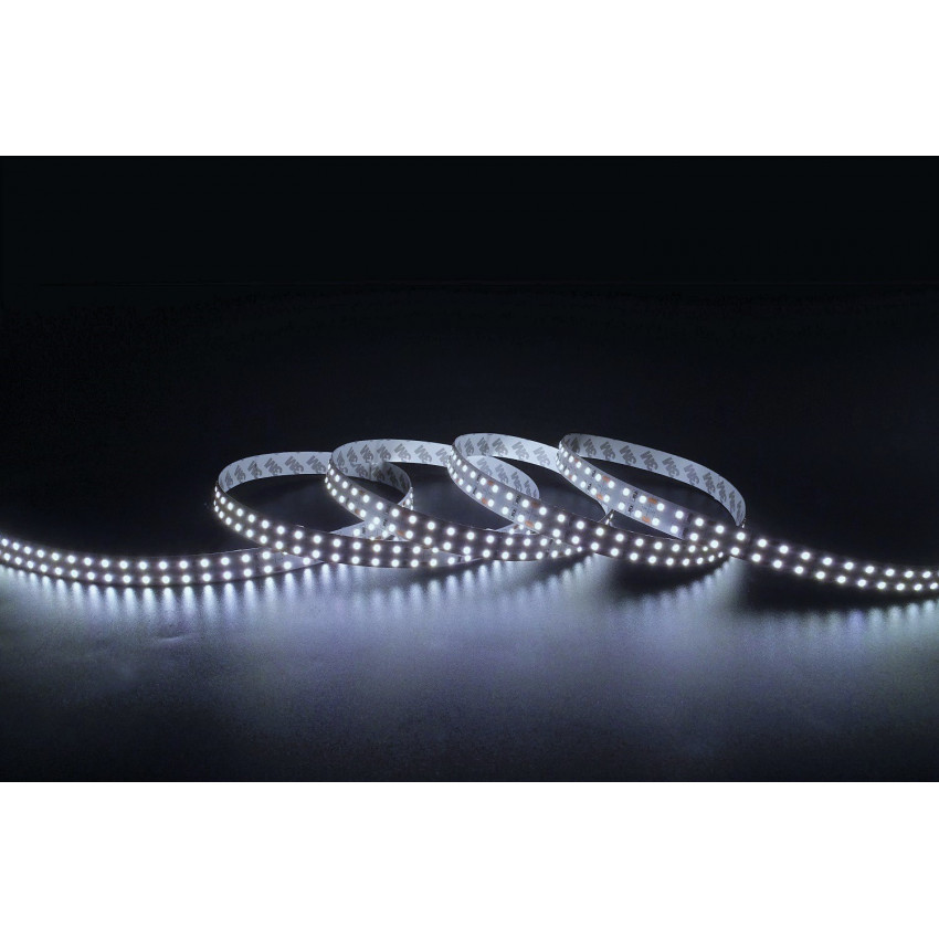 Striscia LED Doppia 12V DC 204 LED/m 5m IP20 Larghezza 6mm Taglio ogni 3cm - Ledkia