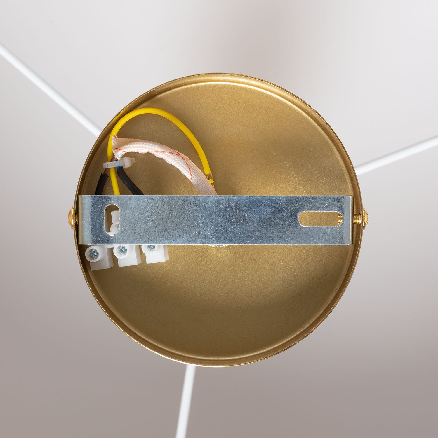 Quiton Metal & Fabric Ceiling Lamp - Ledkia