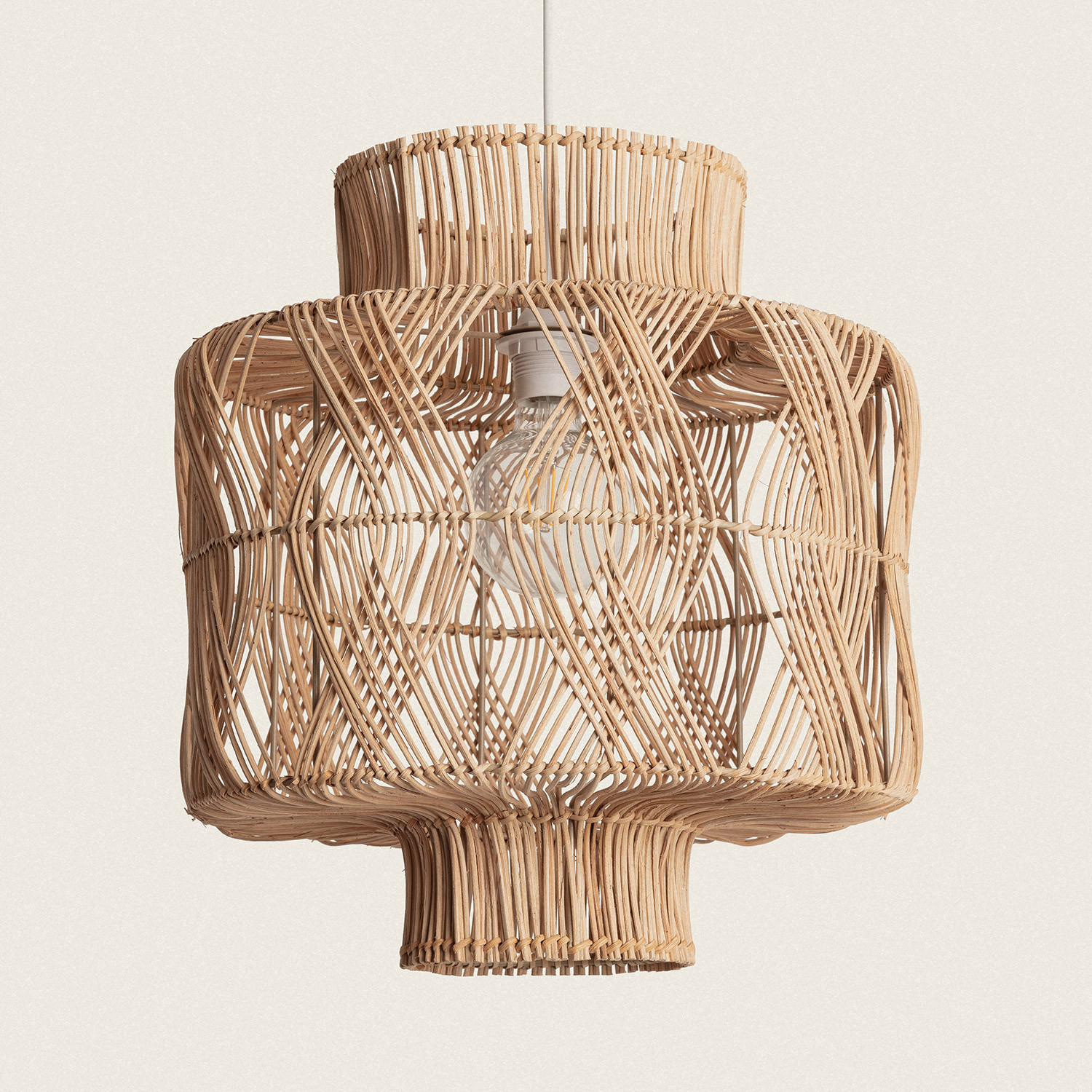 Oia Rattan Outdoor Pendant Lamp - Ledkia